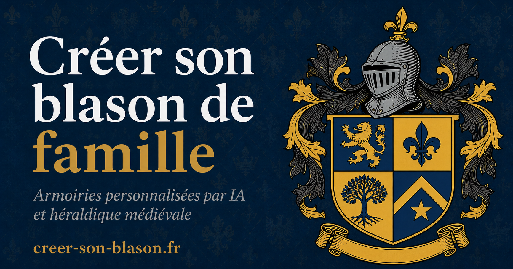 Créer son blason de famille — Armoiries personnalisées par IA et héraldique